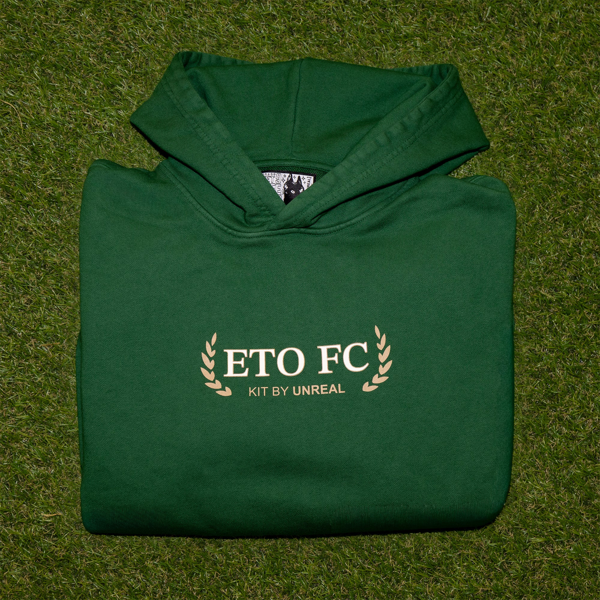 ETO × UNREAL Oversized Hoodie Zöld – ETO Official Shop